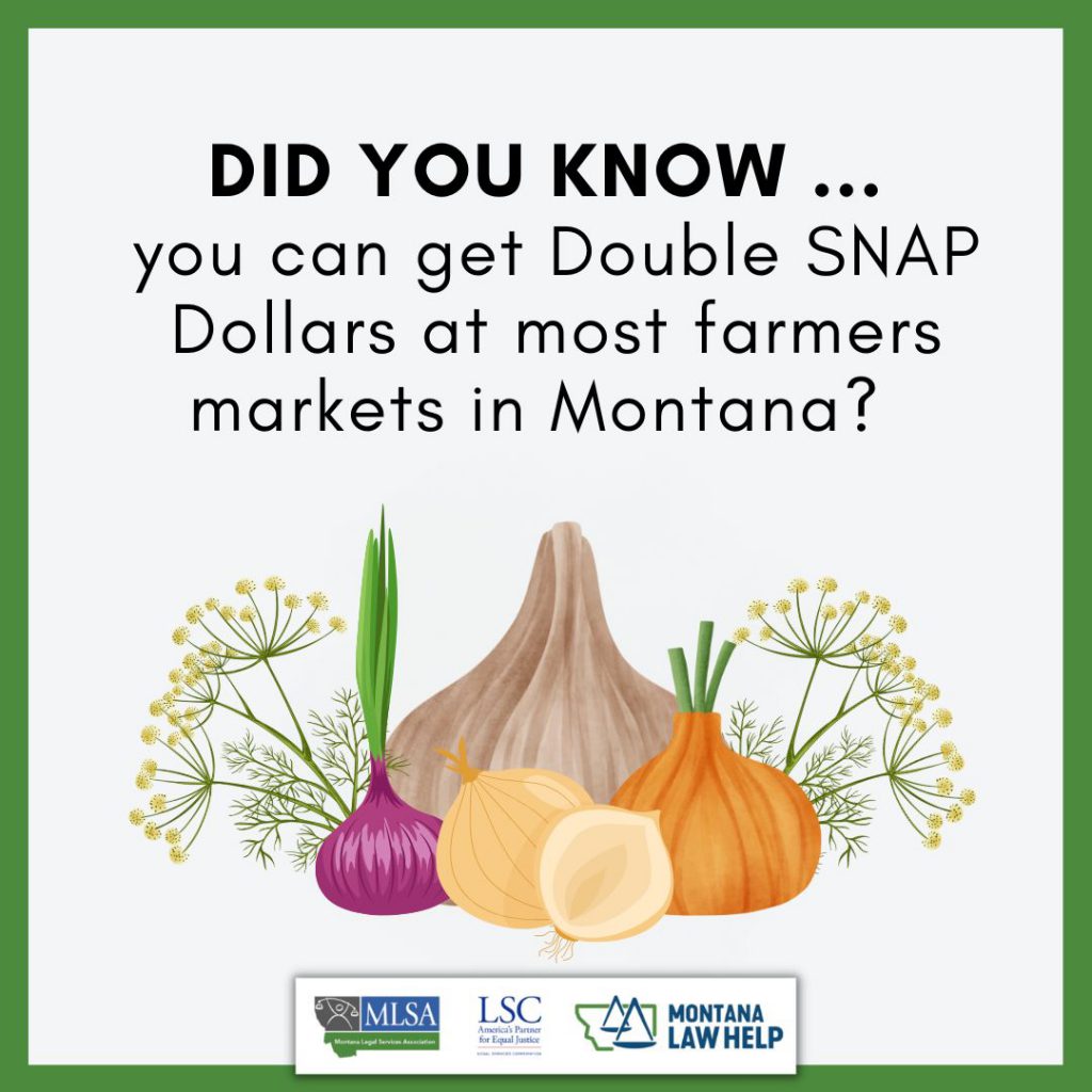Did you know you can get Double SNAP Dollars at most farmers markets in ...