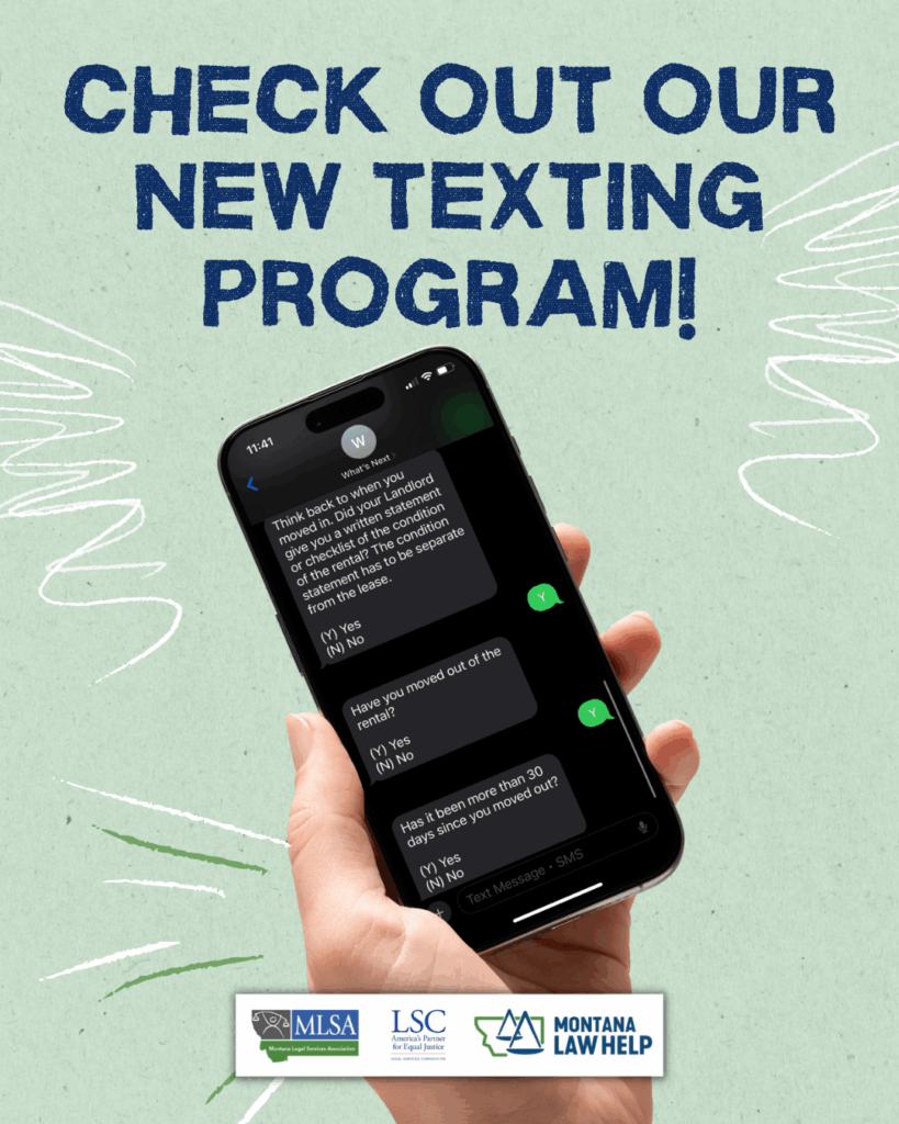 We are excited to share our new texting program is live! - Montana ...