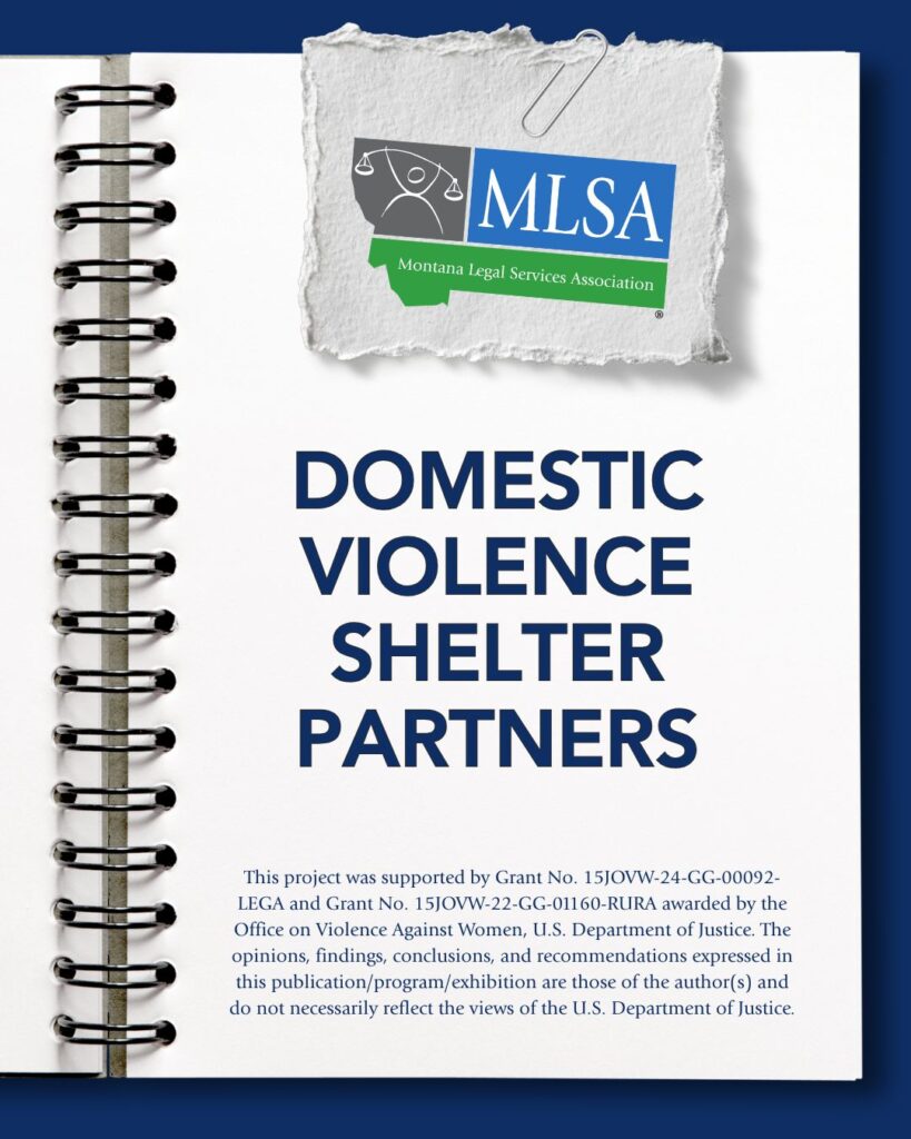 Domestic Violence Shelter Partners - Montana Legal Services Association